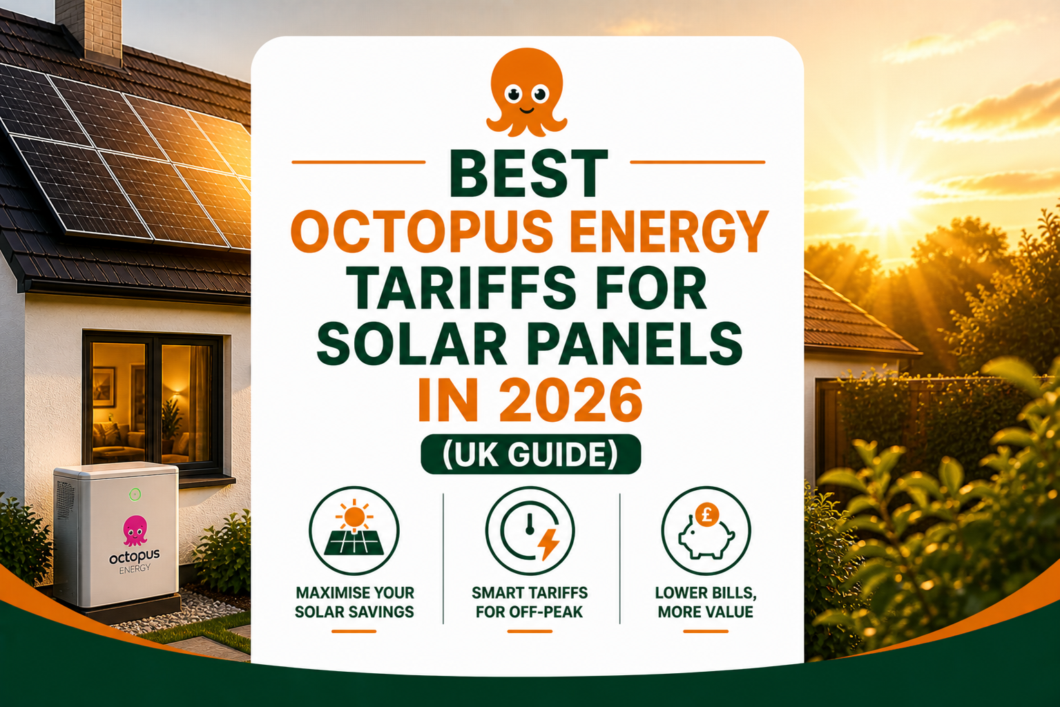 Best Octopus Energy Tariffs for Solar Owners 2026 | Solar4Good